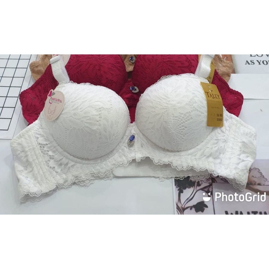 Jual TALLY BRA BH PUSH UP 3080 I BUSA TEBAL I TANPA KAWAT I SIZE 36-40 ...