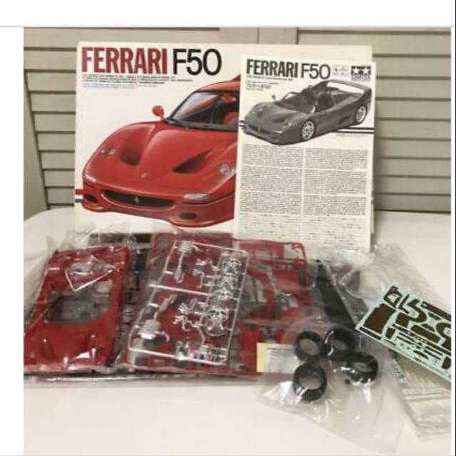 Jual TAMIYA Ferrari F50 No 160 Full Display Model 1/24 Model Car Kit ...
