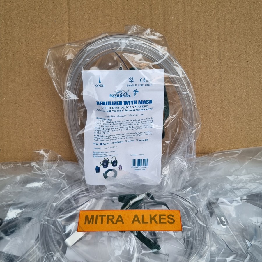 Jual Masker Nebulizer Dewasa. Masker Uap inhalasi i. Adult Inhaler Mask ...