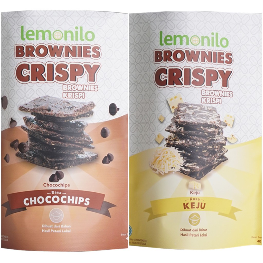 Jual Lemonilo Brownies Crispy Rasa Chocochips & Keju (Snack Cemilan ...