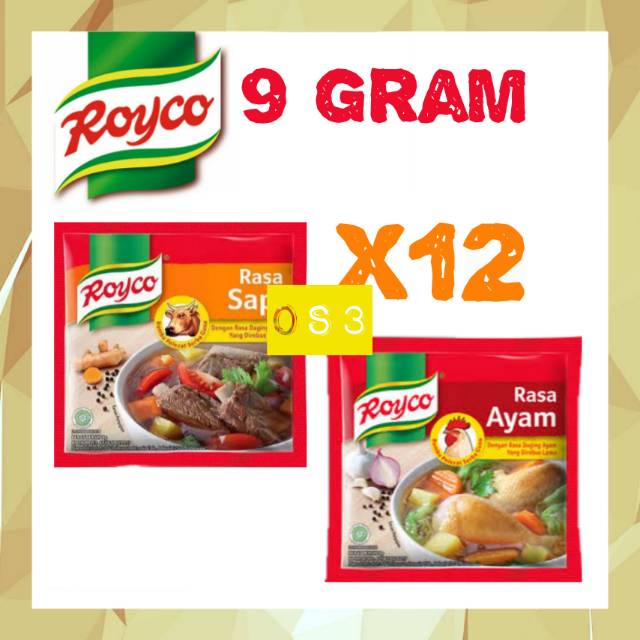Jual Royco 8 gram x 12 sachet | SAPI | AYAM | | Shopee Indonesia