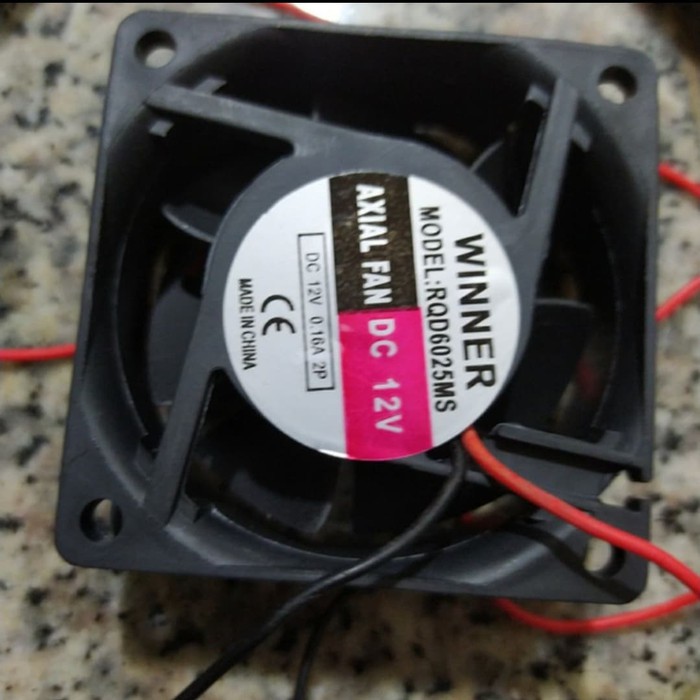 Jual New cooling exhaust fan kipas pendingin dc 12v 12 volt 6cm 6x6cm 6 ...