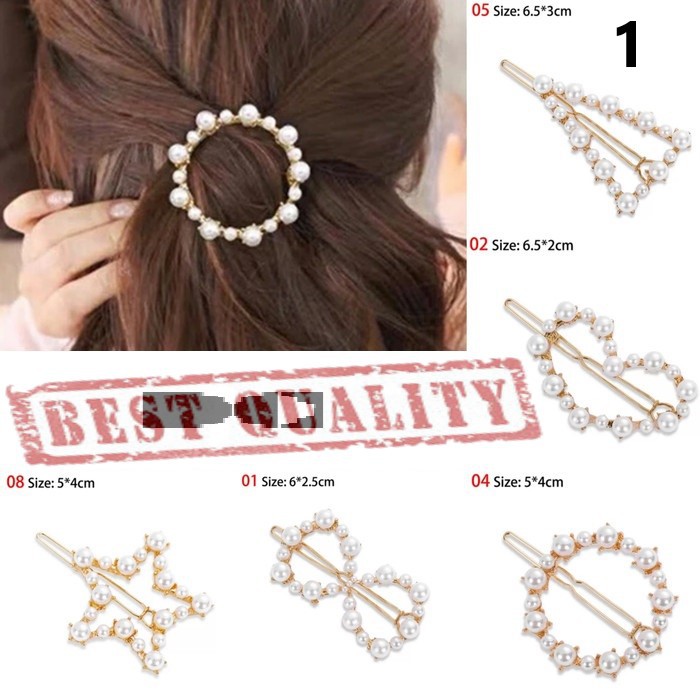 Jual 2 Pieces Penjepit Menjepit Jepit Bulu Rambut Hiasan Mutiara ...