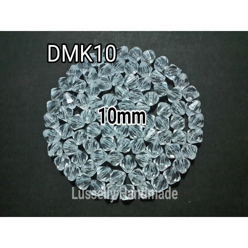 Jual Mote Akrilik Diamond Kaca Bening Ukuran 10mm | Shopee Indonesia