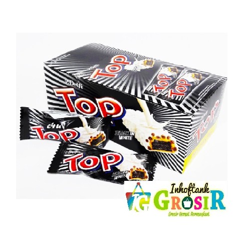 Jual Top Wafer Black In White 1 Box isi 24 pcs | Shopee Indonesia