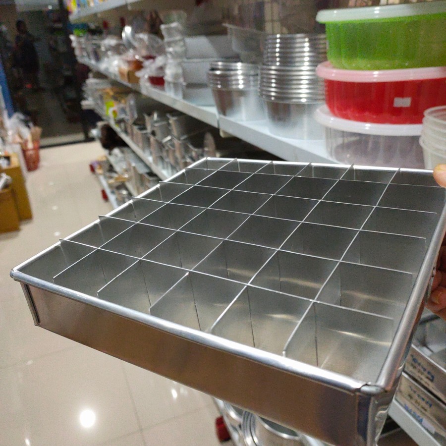 Jual Loyang Sekat Bronis Brownies Aluminium Bongkar pasang Aluminium ...