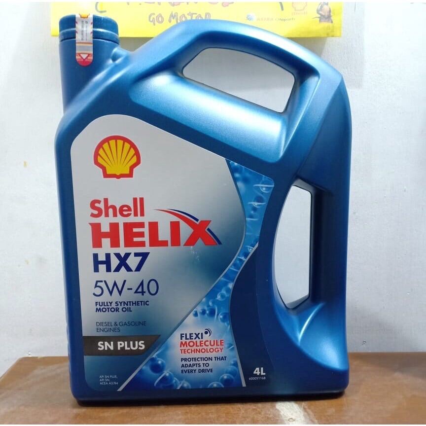 Jual OLI SHELL HELIX HX7 PLUS 5W-40 4L GALON - OLI SHELL HELIX HX7 5W ...