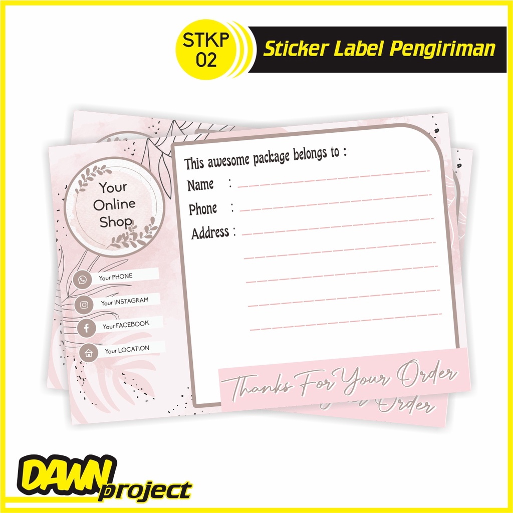 Jual Sticker Label Pengiriman _STKP02 | Shopee Indonesia