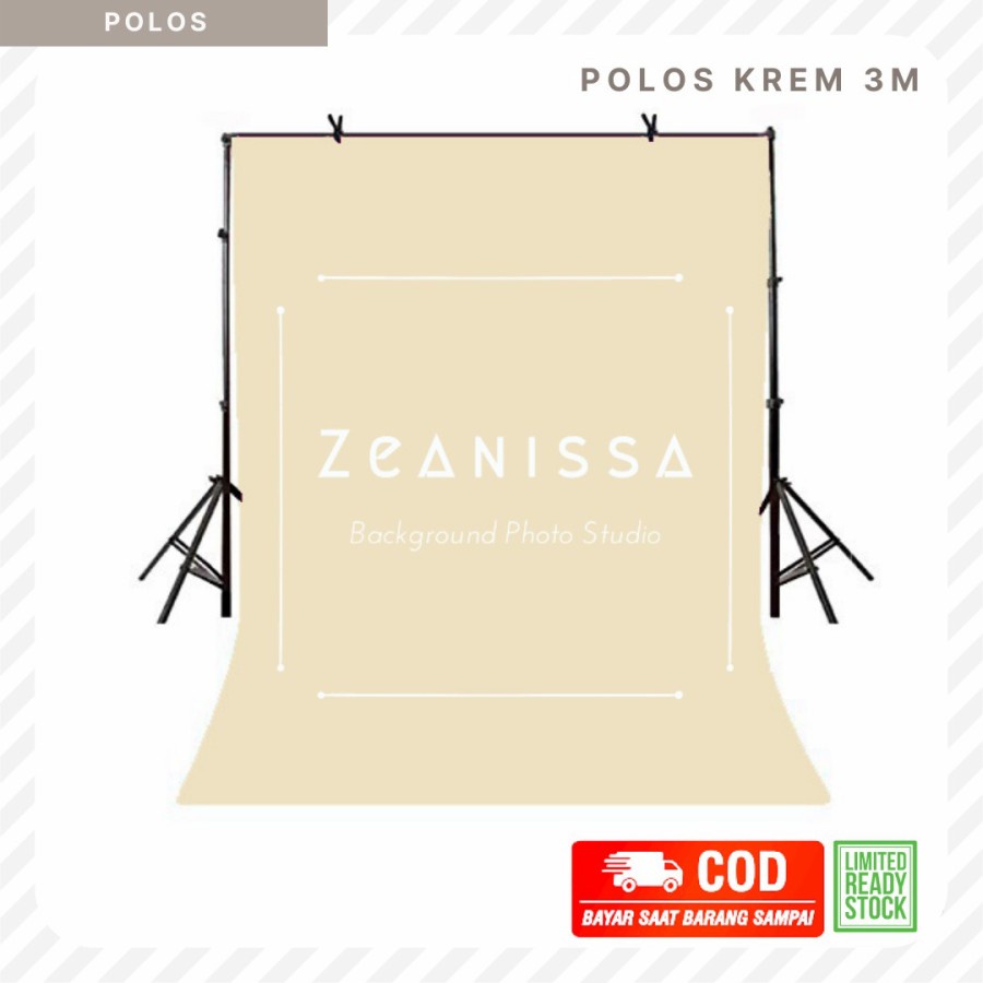 Jual Kain Background Backdrop latar layar studio Foto polos krem 2 ...