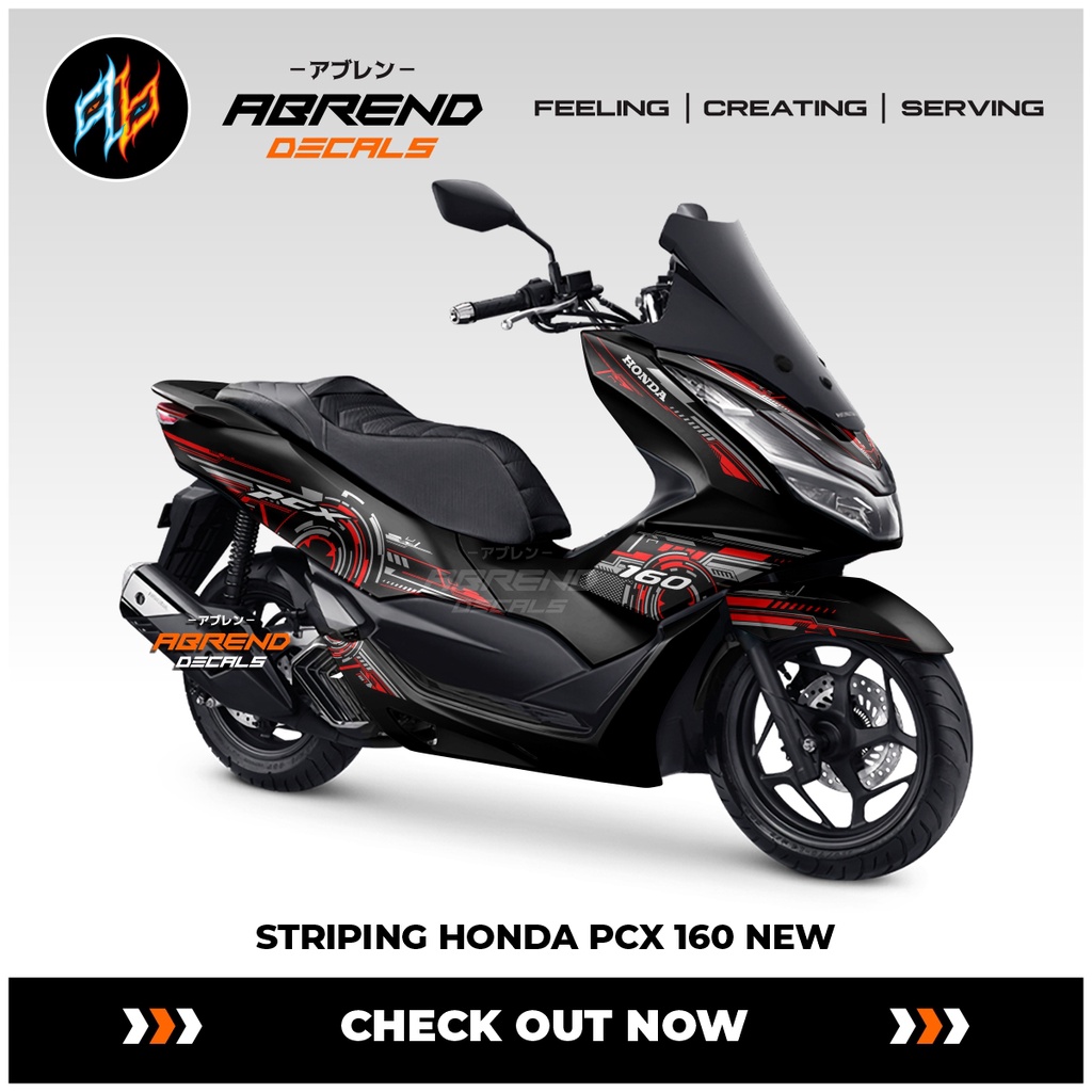 Jual Striping Pcx 160 Grafis Custom / Stiker Motor Honda Pcx New Desain ...