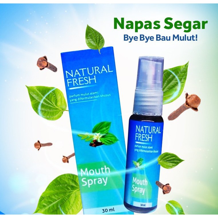 Jual NATURAL FRESH PENGHARUM MULUT - MOUTH SPRAY - PARFUM BAU MULUT ...