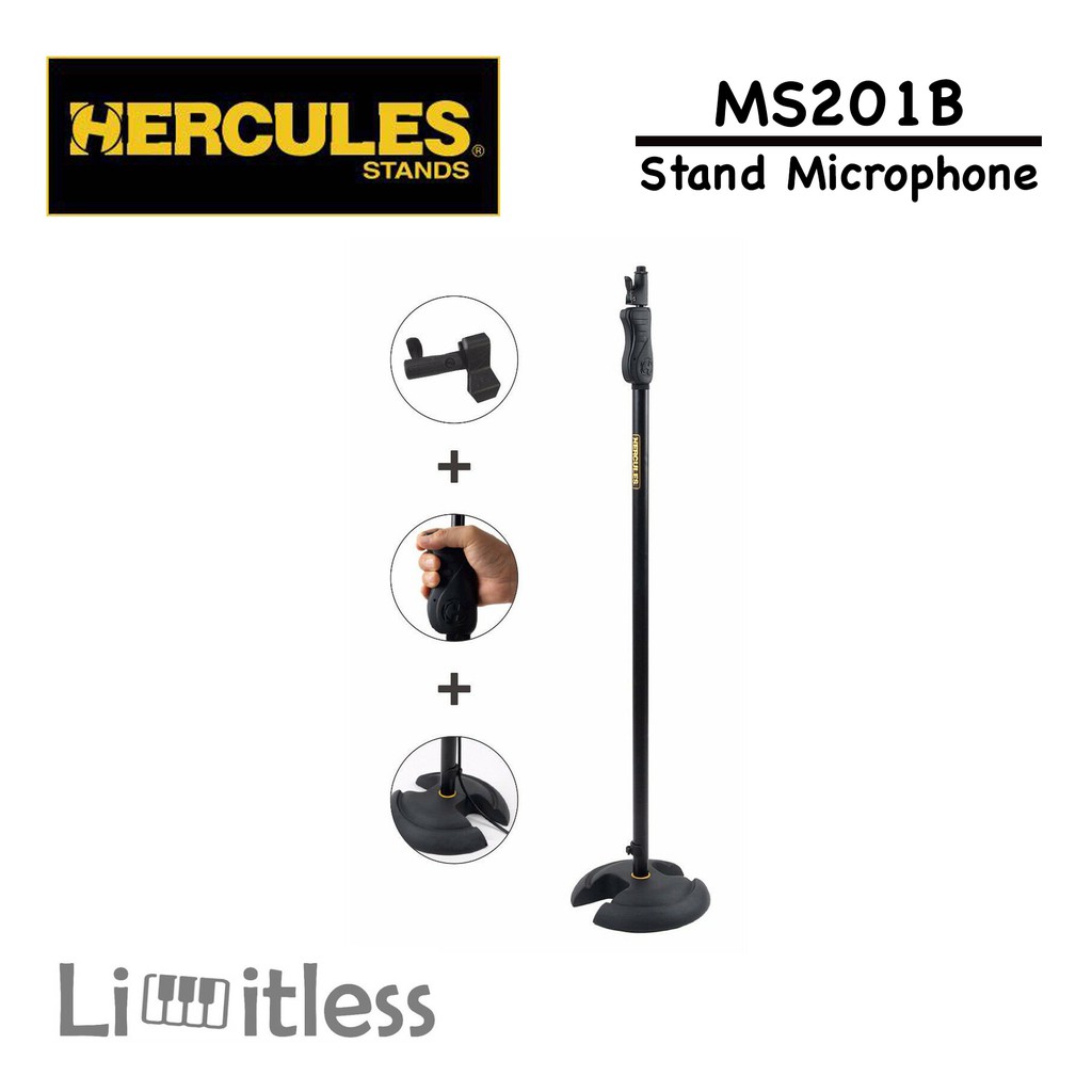 Jual Stand Microphone Hercules MS201B Original | Shopee Indonesia