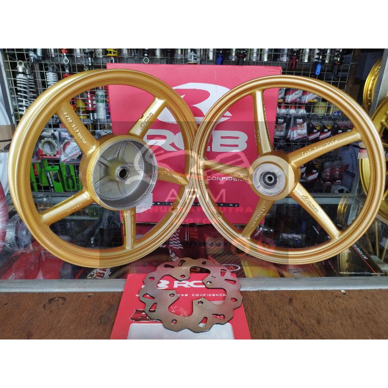 Jual VELG RCB SP 522 MIO SPORTY, MIO SOUL, NOUVO 140/160-14 GOLD PALANG ...