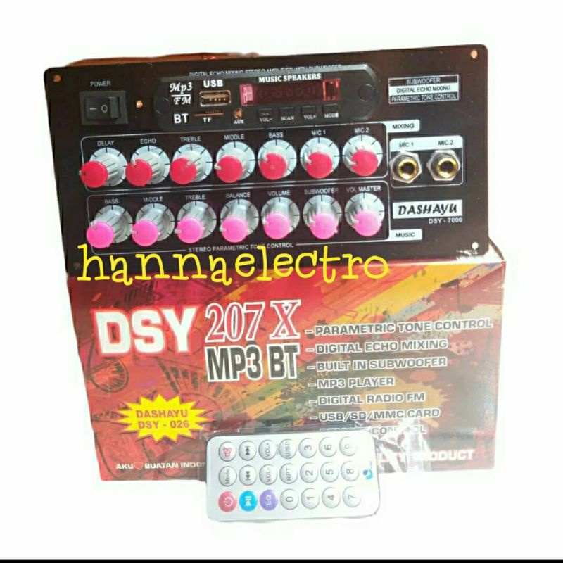 Jual kit tone control stereo mp3 bt bluetooth dsy 207 x | Shopee Indonesia