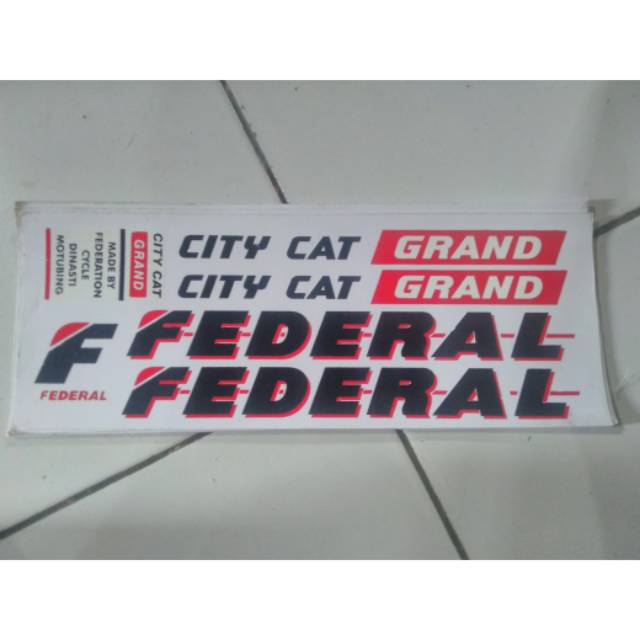 Jual Stiker Decal Sepeda Federal City Cat | Shopee Indonesia