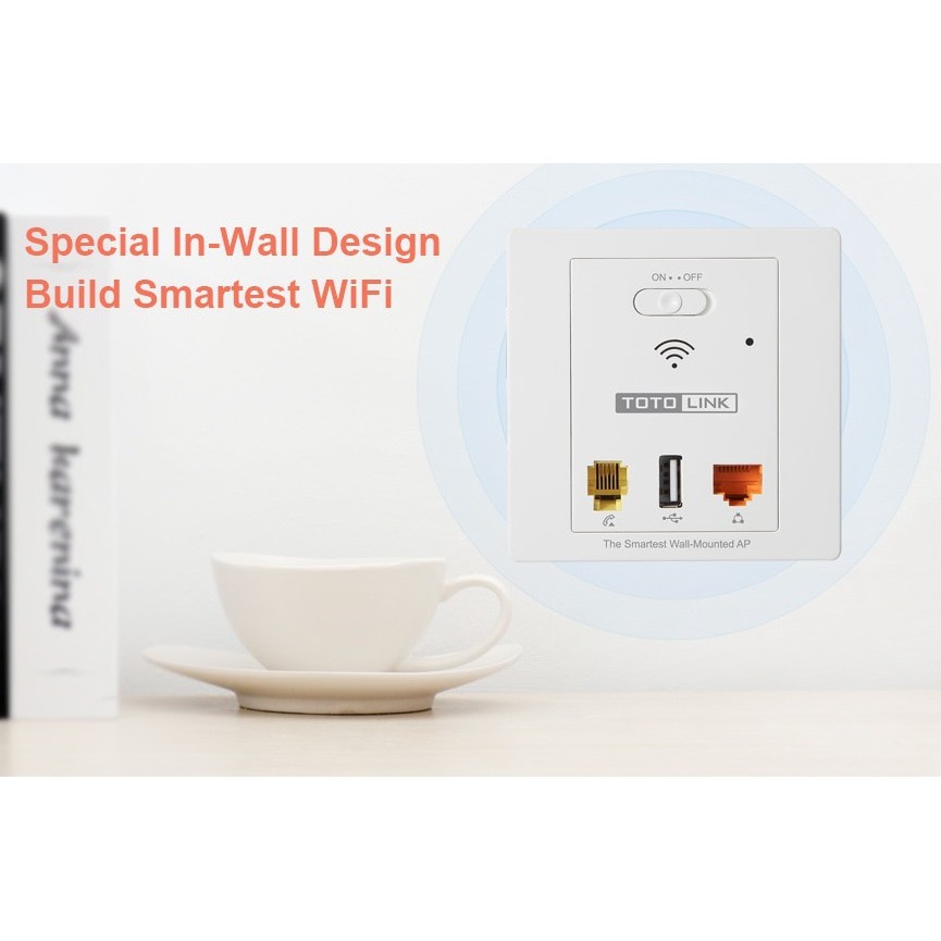 Jual TOTOLINK WA300 300Mbps In-Wall Wireless AP | Shopee Indonesia