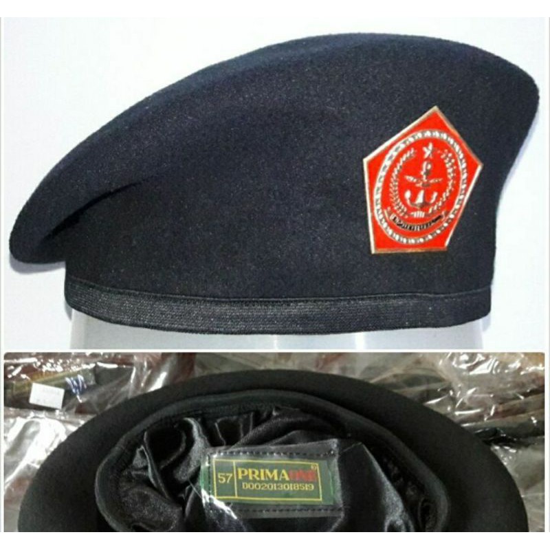 Jual baret prima one mabes tni ,baret hitam ,baret kavaleri | Shopee ...
