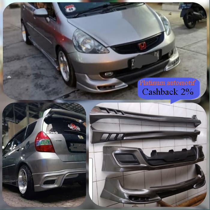 Jual Bodykit add-on honda Jazz GD3 warna dasar poxy (1set) | Shopee ...