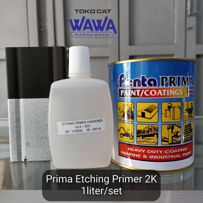 Jual cat dasar Penta Prima Etching primer 1liter /set anti karat tahan ...