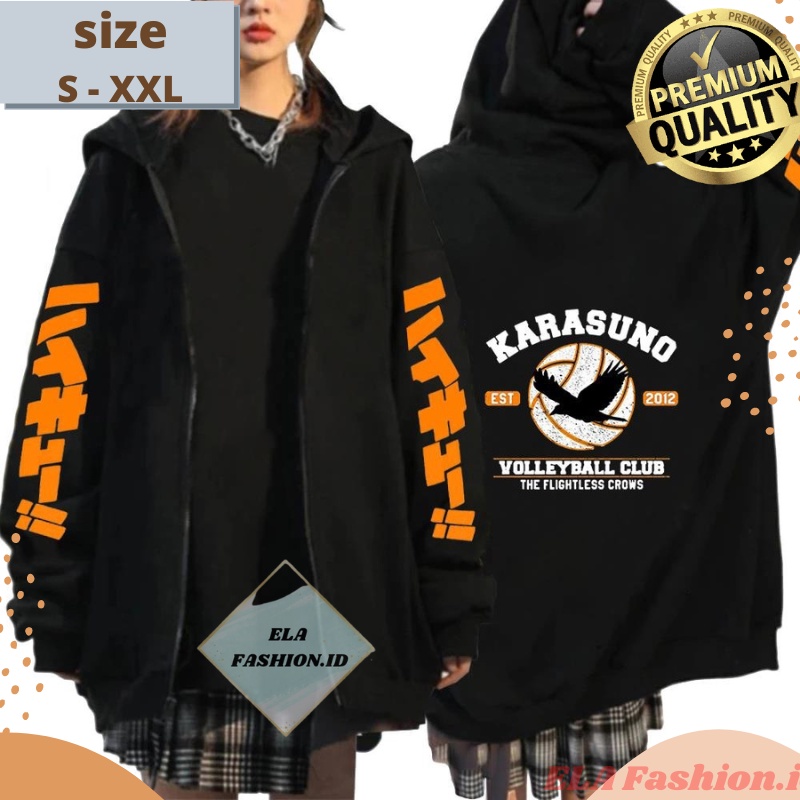 Jual Jaket Sweater Hoodie Kawaii Haikyuu Anime - Pullover Hoodie Haikyu ...