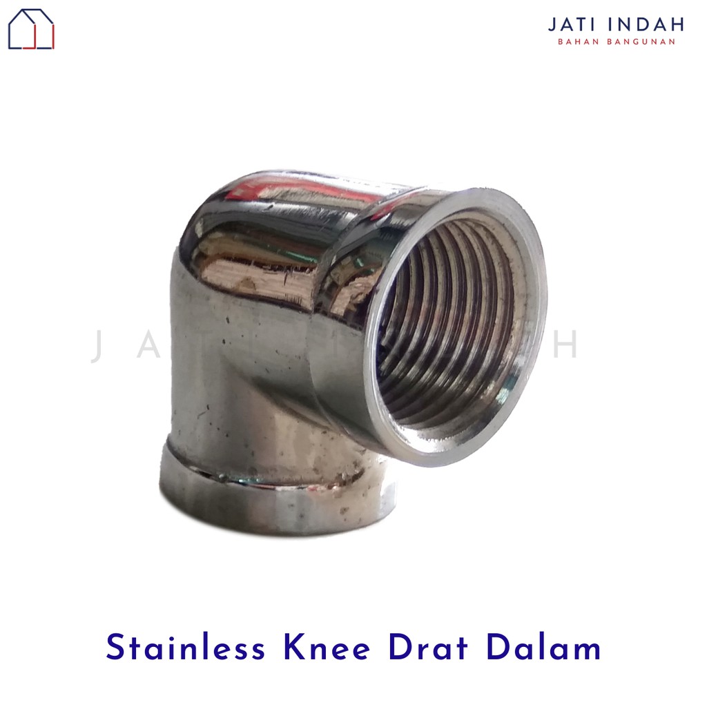 Jual Keni 1/2 atau 3/4 inch Stainless | Knee | Sambungan Pipa Drat ...
