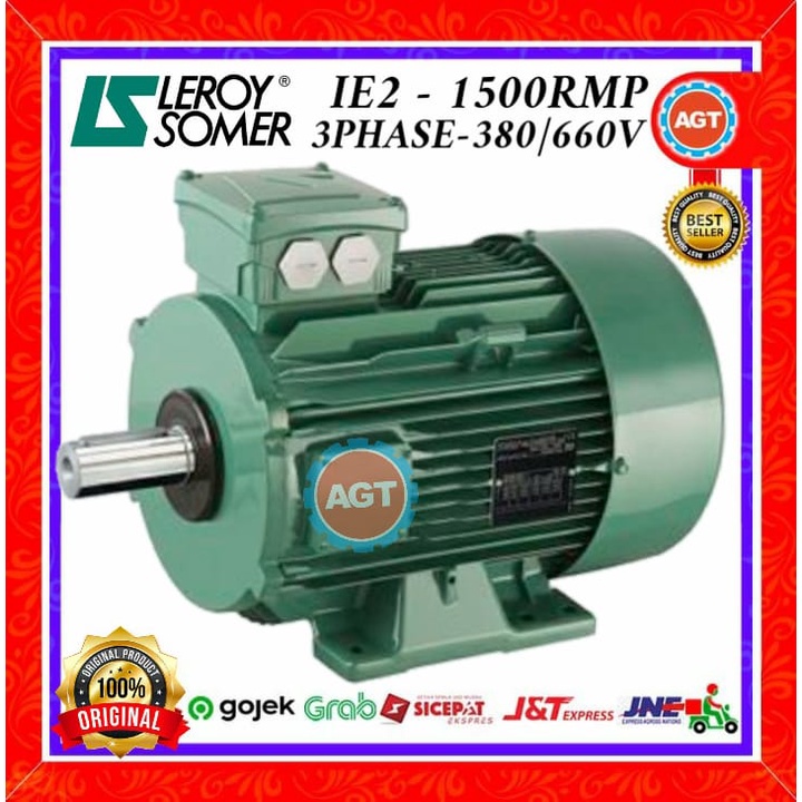 Jual LEROY SOMER OPTA 1.5KW/2HP/1500RPM/3PHASE/B3 IE2 ELECTRIC MOTOR | Shopee Indonesia