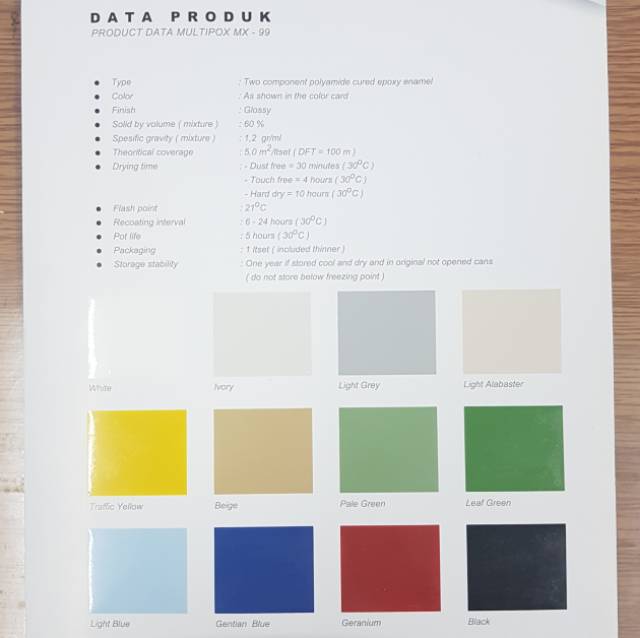 Jual Cat Epoxy PROPAN MULTIPOX MX99 - 1 LITER | Shopee Indonesia