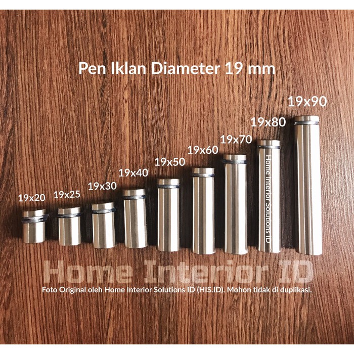 Jual Pen Iklan 19 X 70 Stainless Steel - Baut Akrilik - Pen Reklame ...