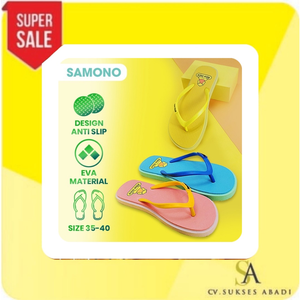 Jual Samono SFF-001 Sandal Jepit Unisex Anti Licin Bahan Sol Tebal ...