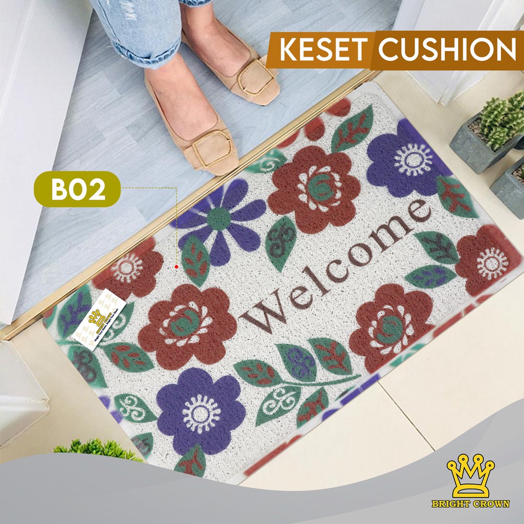 Jual Bright Crown Keset Cushion Printing Mie Bihun PVC Keset Rumah Anti ...
