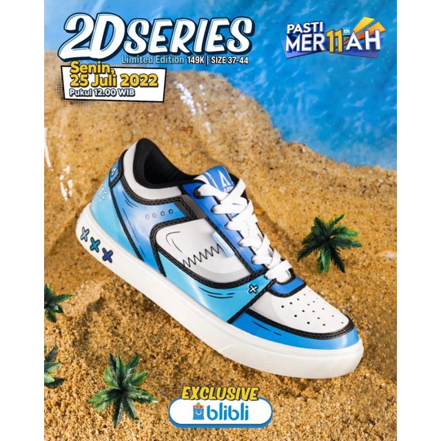 Jual AEROSTREET 2D HOOPS LOW HIGH / BLI PUTIH BIRU [ORIGINAL 100% ...