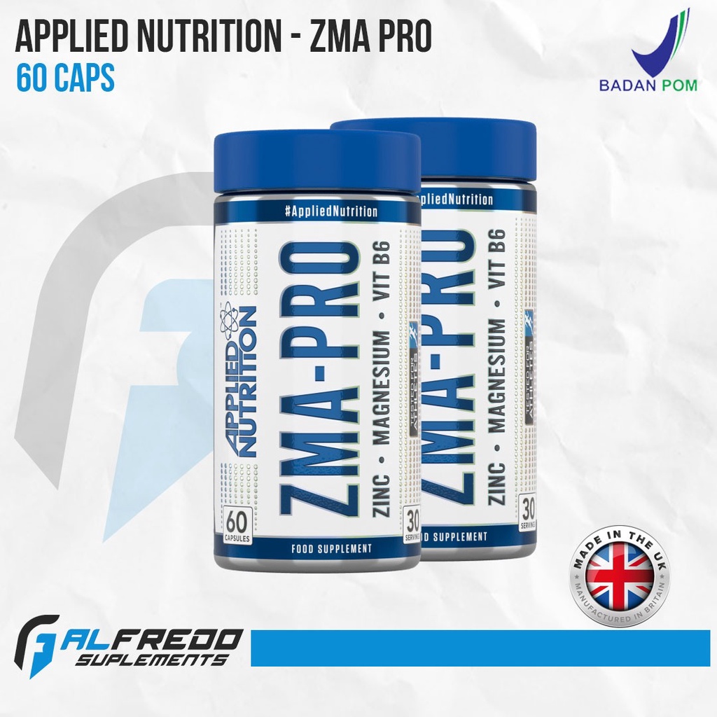 Jual Applied Nutrition ZMA Pro 60 Kapsul Zinc Magnesium B6 + Aswagandha ...