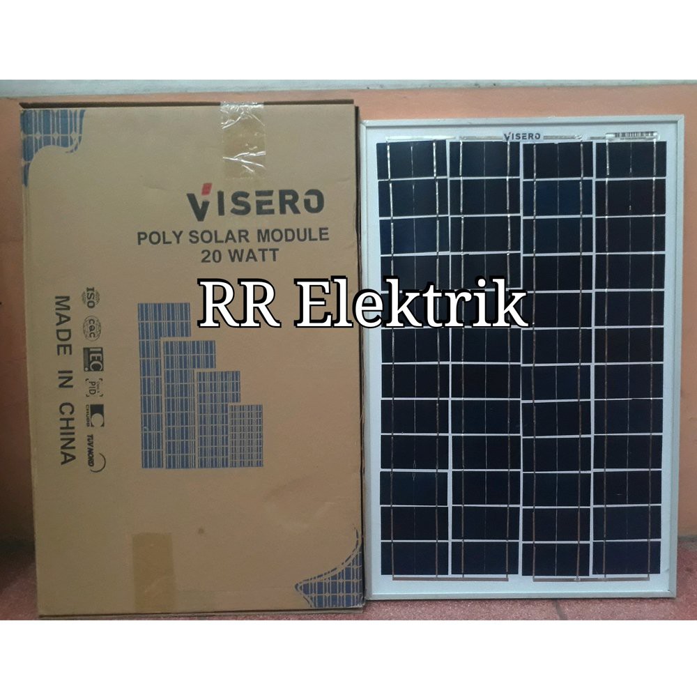 Jual Solar Panel Solar Cell Panel Surya 20wp Visero Poly | Shopee Indonesia