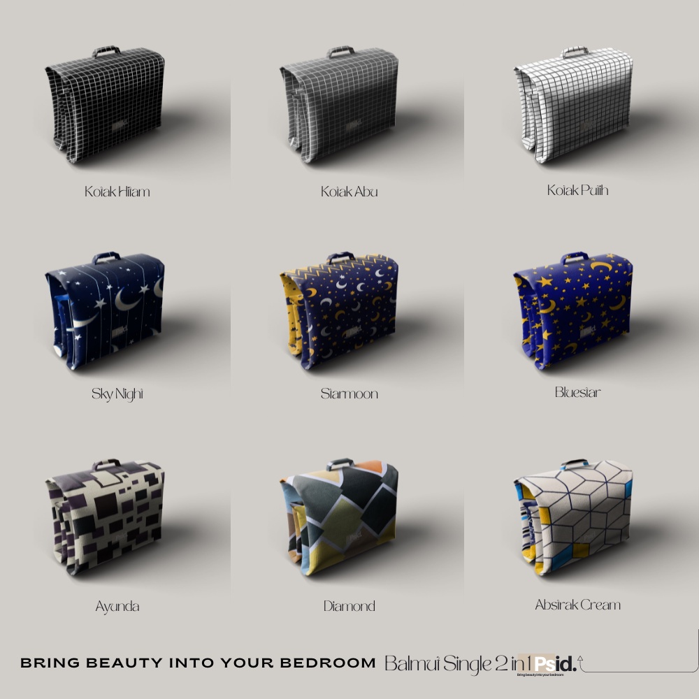 Jual Balmut Bantal Selimut 2in1 Bantal Lipat Praktis Resleting Size ...