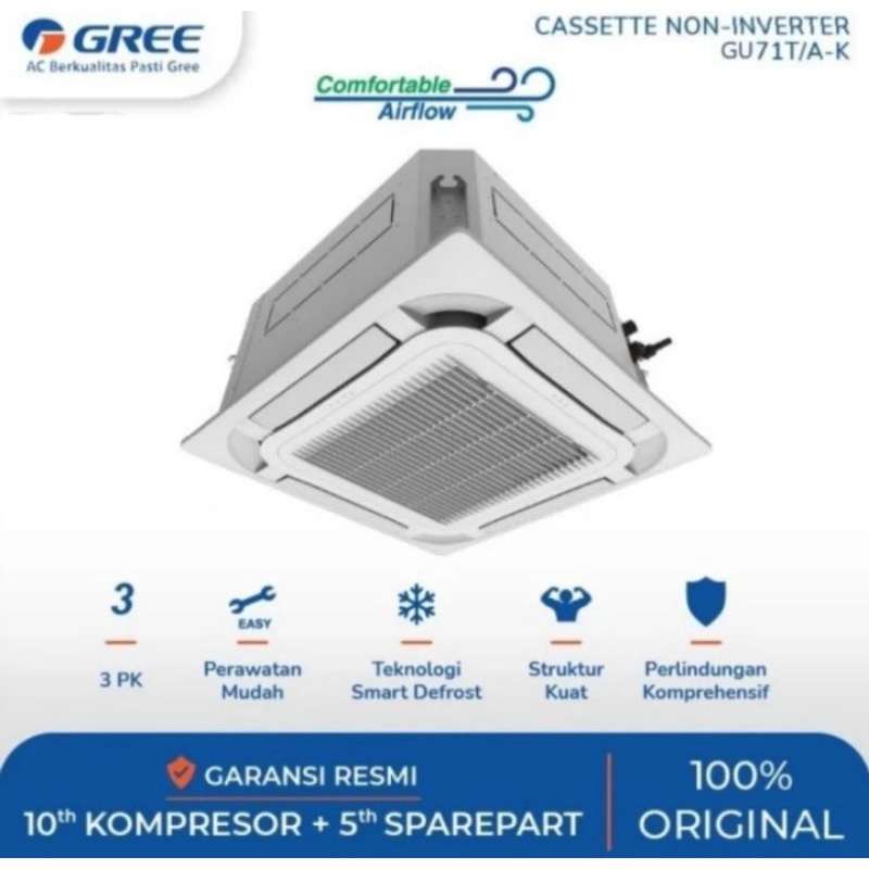 Jual AC Cassette 3pk Gree GU71T/A-K | 3 pk kaset u match GU71T GUL71W ...