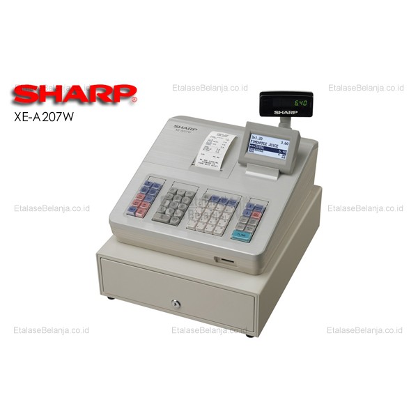 Jual MESIN KASIR CASH REGISTER 2000 PLU - SHARP XE-A207W | Shopee Indonesia