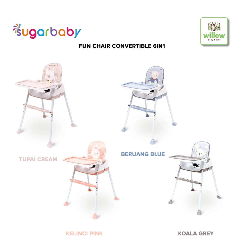 Jual Sugar Baby Fun Convertible 6in1 - High Chair | Shopee Indonesia