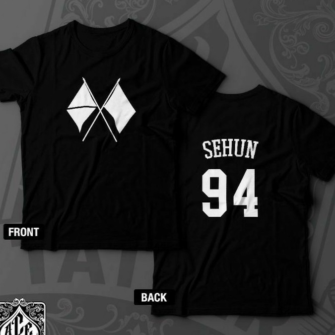 Jual EXO flag Request nama & nomor member / Baju Kaos EXO | Shopee ...