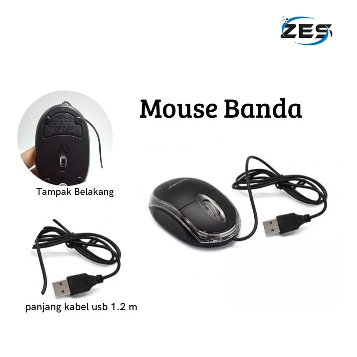 Jual B100A - Mouse Banda B100 Mouse Kabel USB Mouse | Shopee Indonesia