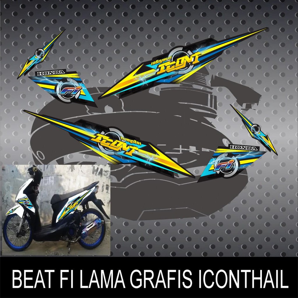 Jual STIKER STRIPING DECAL BEAT FI LAMA TAHUN 2013-2015 GRAFISTHAIL ...