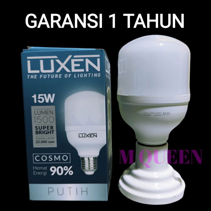 Jual LUXEN LAMPU LED COSMO 15W 15 WATT CAHAYA PUTIH 6500K CDL GARANSI 1 TAHUN | Shopee Indonesia