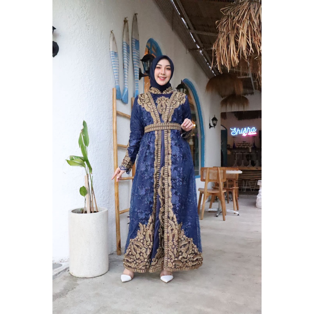 Jual Belvania Dress Bran PELANGI JAYA | Gamis Rompi Bordir Premium ...