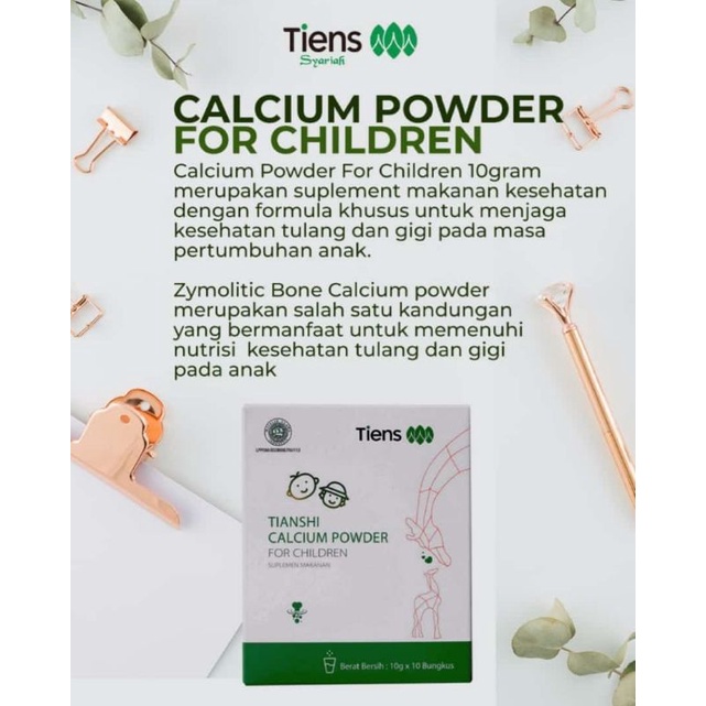 Jual Tianshi Calcium Powder for Children | Kalsium Anak Tiens | Dikirim ...