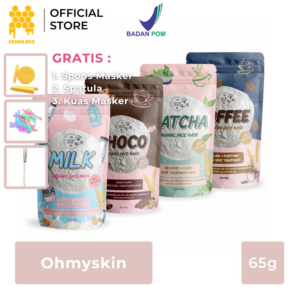 Jual OHMYSKIN OFFICIAL MASKER ORGANIC MASK 65GR FULLSIZE OH MY SKIN ...