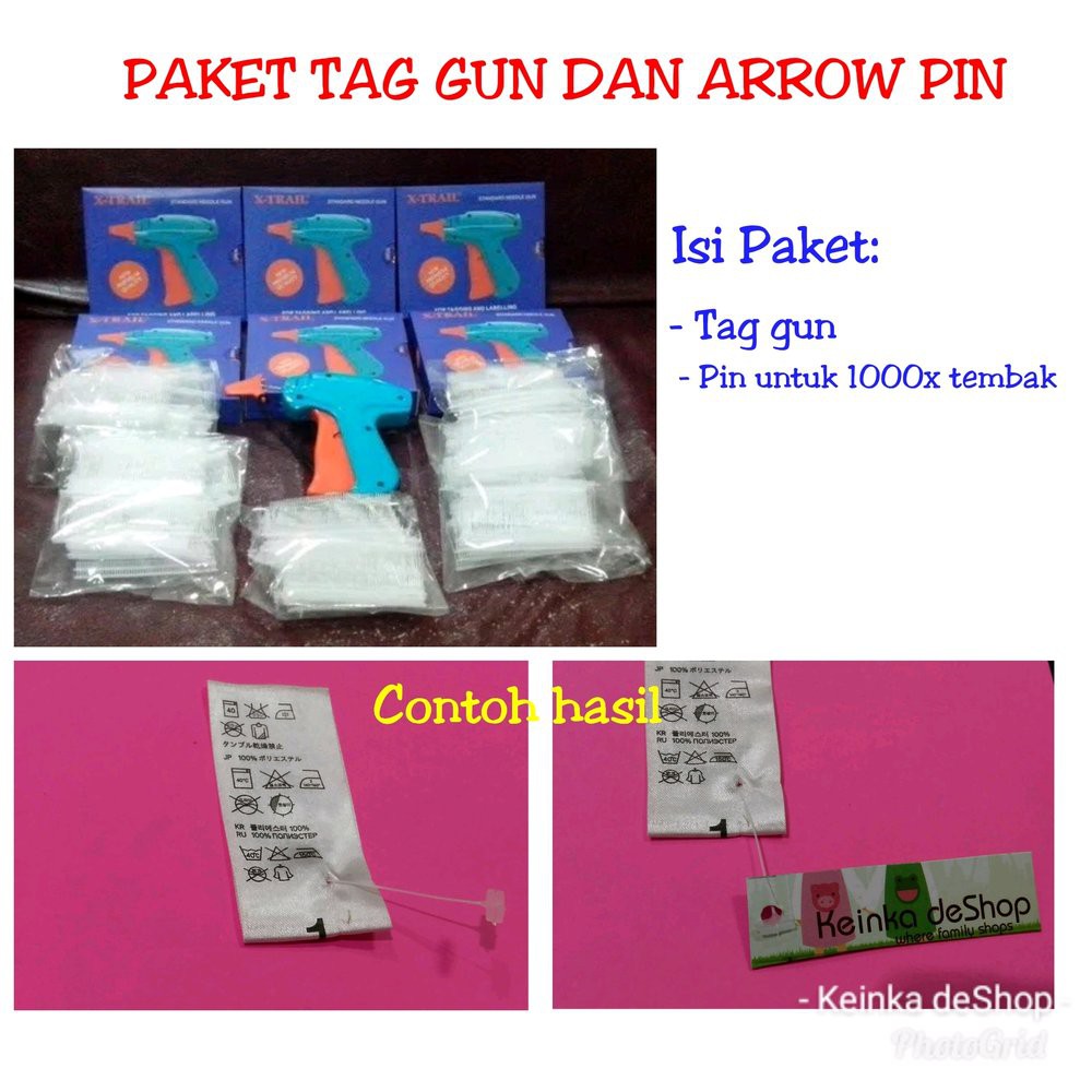 Jual PAKET MURAH alat tembak label bandrol merk harga/pistol pasang ...