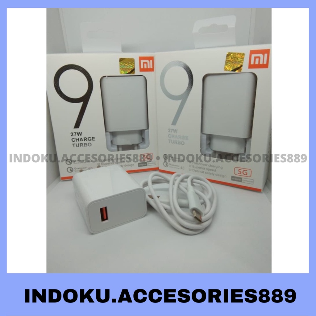 Jual Mi 9 Charger Xiaomi mi 9 27Watt Charger Turbo Qualcomm Quick ...