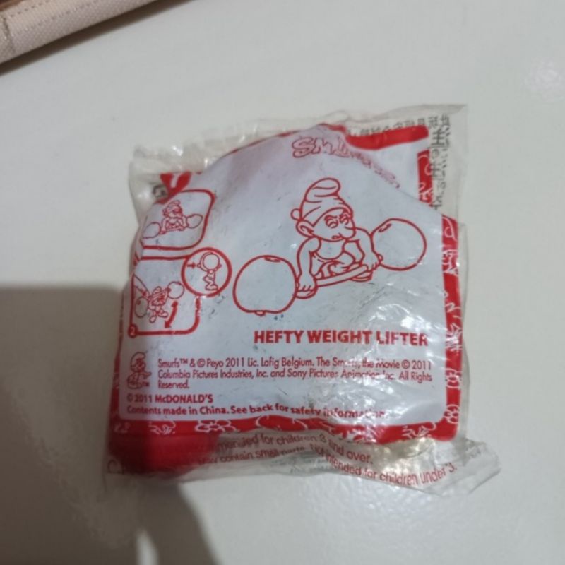 Jual Hefty Weight Lighter - The Smurf Smurfs - Happy Meal Mc Donald ...