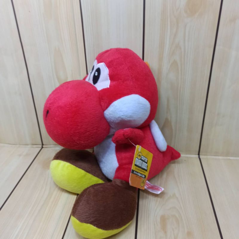 Jual boneka super mario bross yoshi dino merah original with tag ...