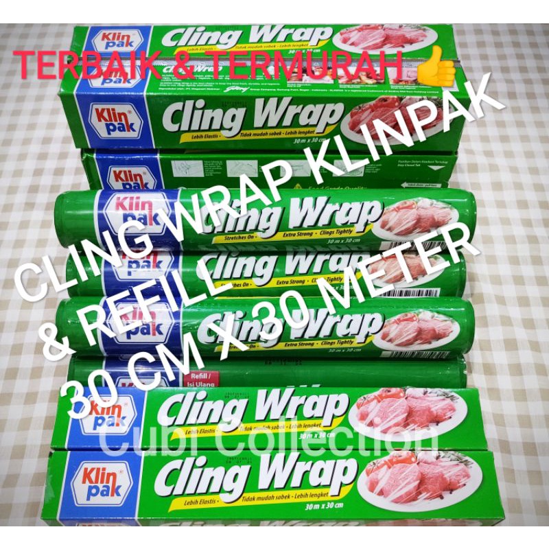 Jual KLINPAK CLING WRAP KLIN PAK 30CM X 30 METER KOTAK & REFILL TERBAIK ...