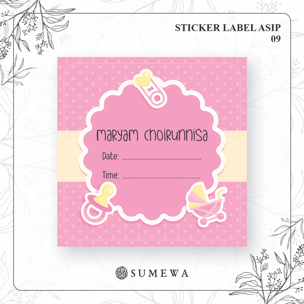 Jual Label Botol ASI / Sticker Botol ASI / Sticker Label ASI - 09 ...